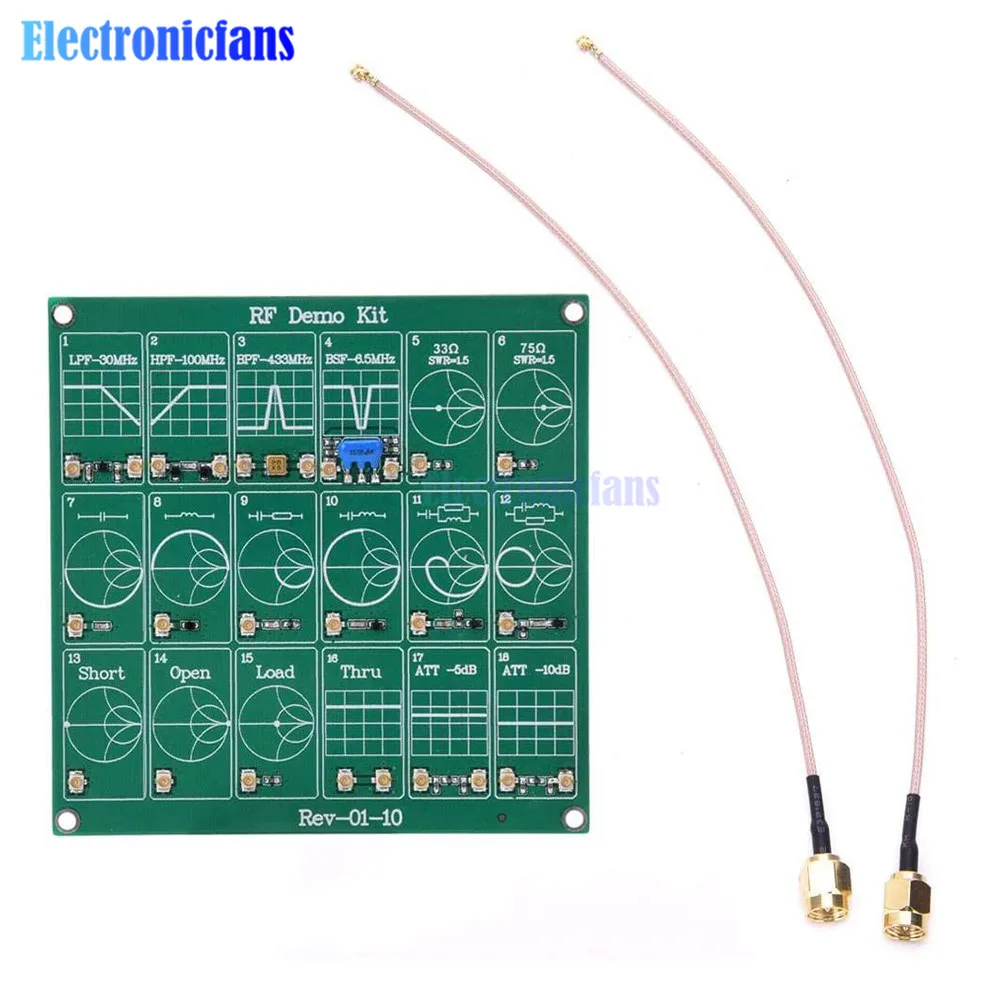 RF-Demo-Kit-RF-Tester-Board-Module-NanoVNA-VNA-Filter-Attenuator-Vector ...