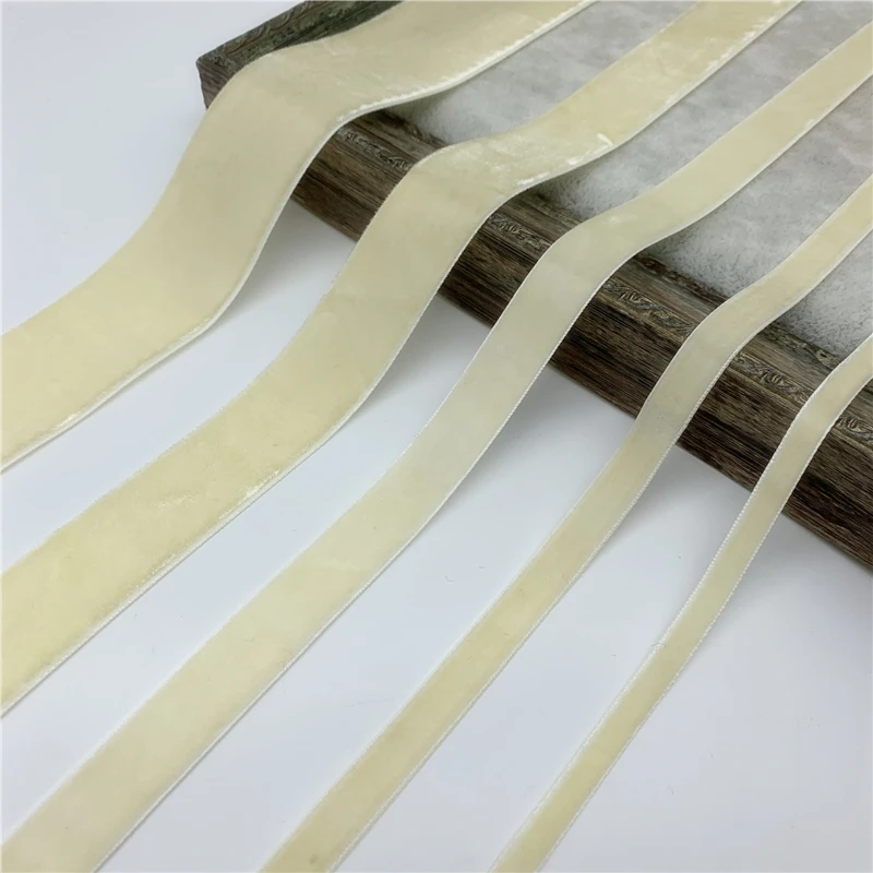 6mm-38mm-Ivory-Velvet-Ribbon-For-Handmade-Gift-Bouquet-Wrapping ...