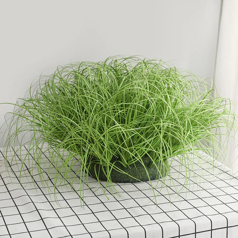 Artificial-Onion-Rush-Plant-Grama-falsa-para-decora-o-Home-Garden-Wall ...