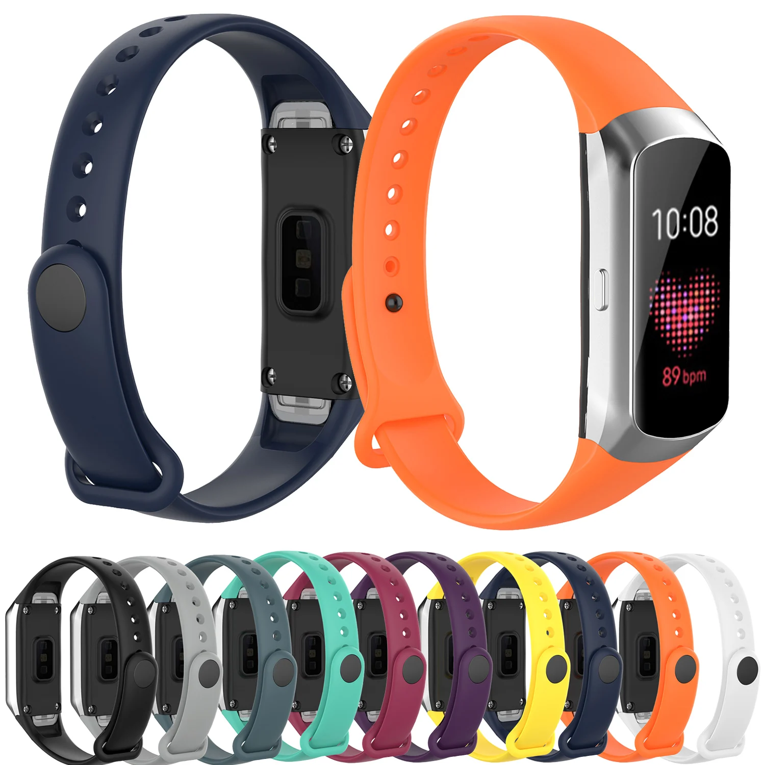 Fit Sm-r370 Silicone Strap Band Sport Watchband For Samsung Galaxy Fit ...