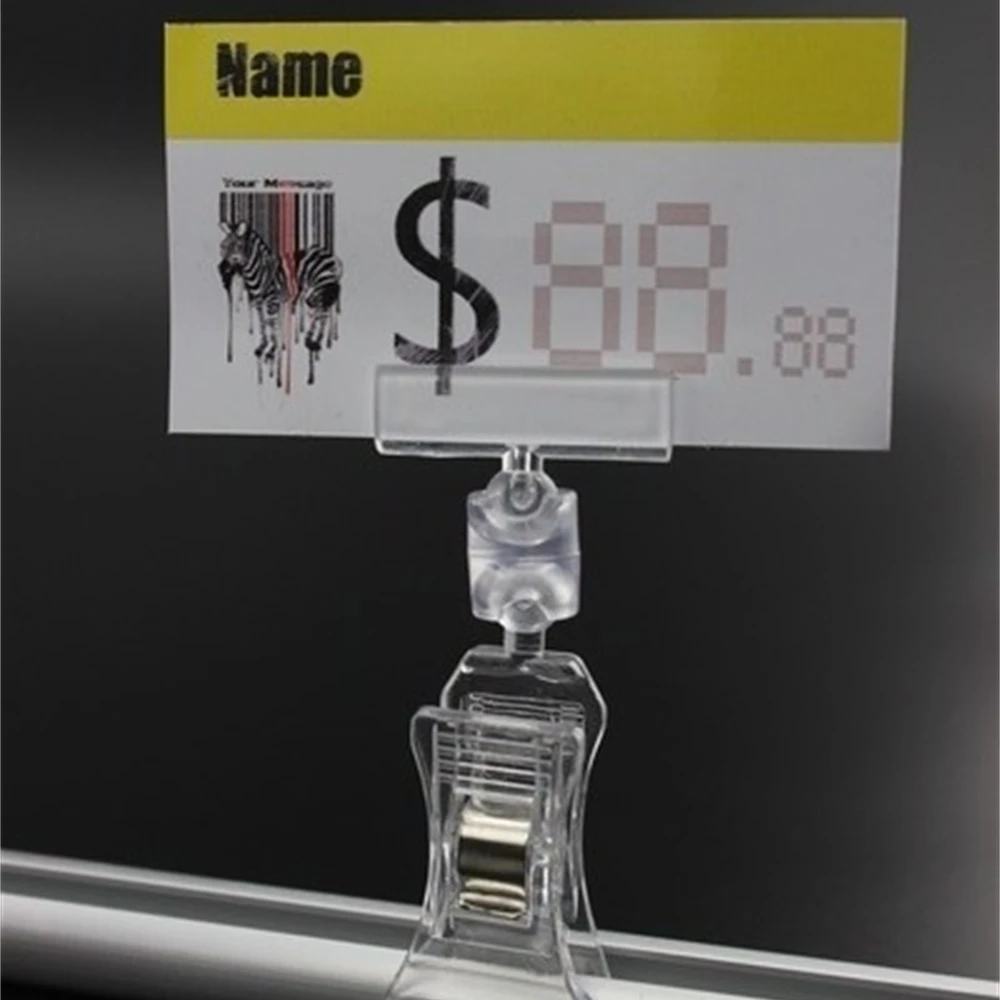 20pcs Pop Store Promotion Price Tag Sign Paper Memo Clip Photo Holder ...
