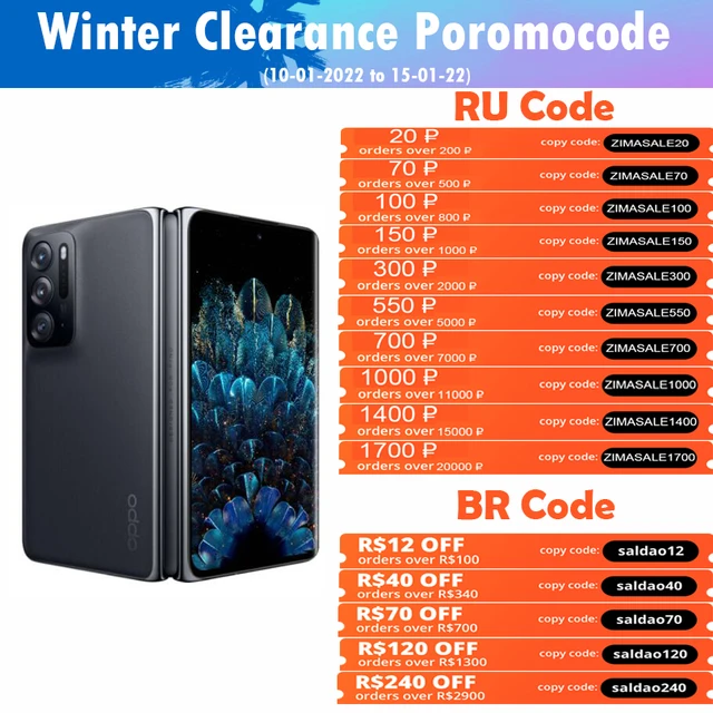 Original New Folding Flags OPPO Find N Foldable 5G Cell Phone 120HZ ...