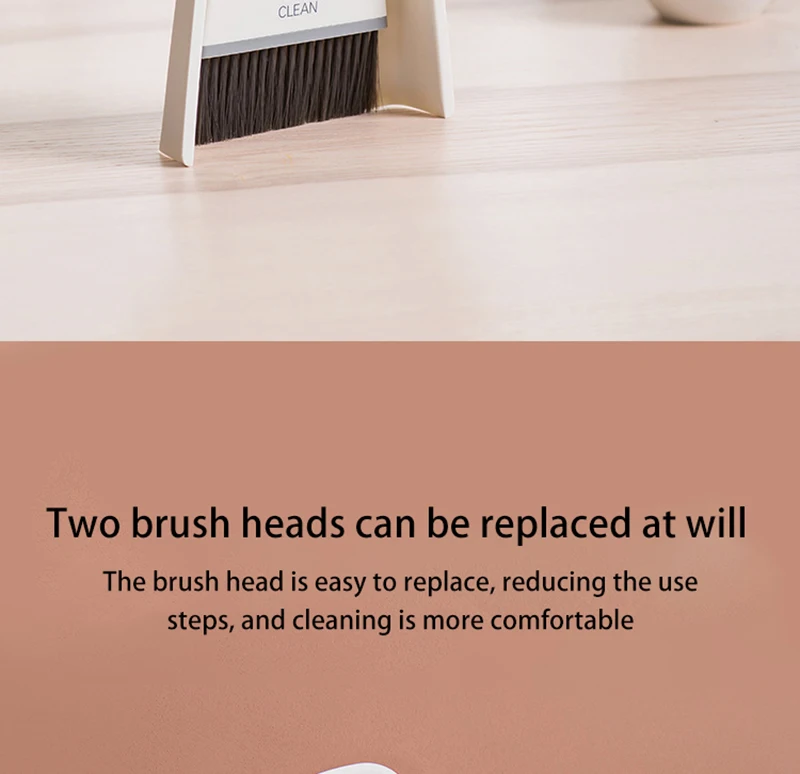 Balai - pelle,Ensemble Mini balai et pelle à poussière,petite brosse magique de nettoyage de ...