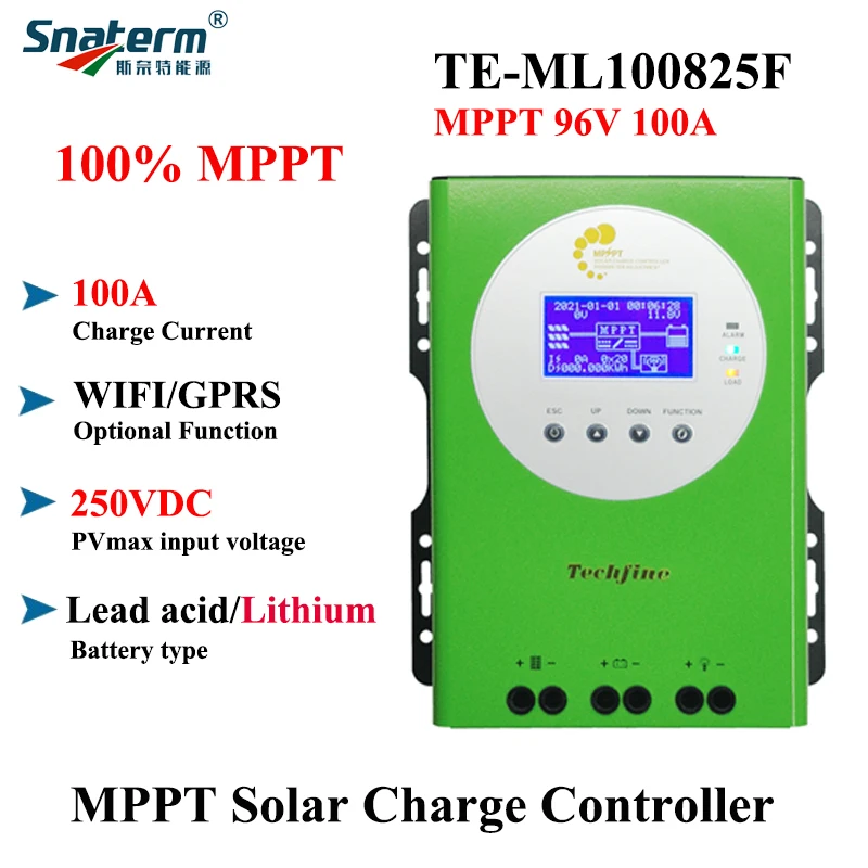 Mppt 96v 100a 60a Pengendali Pengisi Daya Surya Lcd Pintar 96vdc
