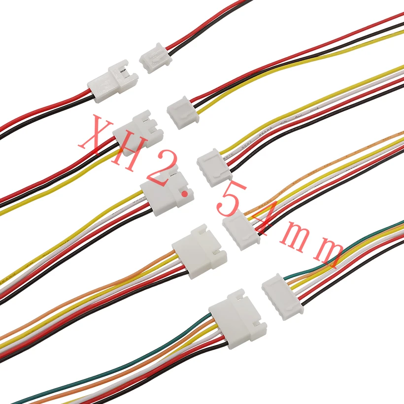 Micro JST XH2.54 2P 3P 4P 5P 6 pines hembra a macho, conexión de enchufe, terminales, conector ...