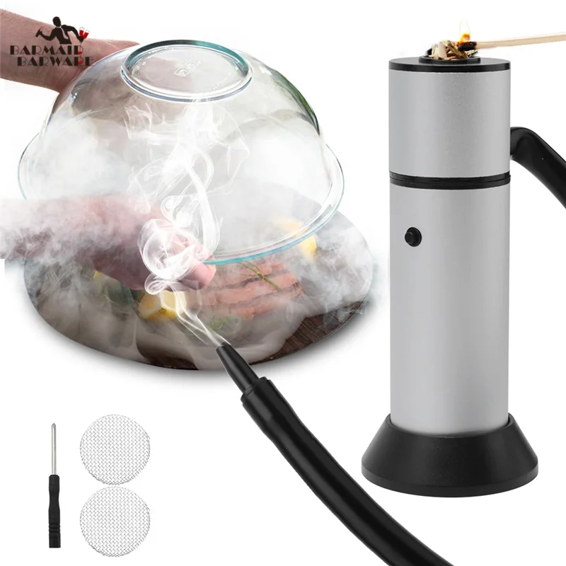 1 Set Food Smoking Gun Smoker Generator Portable Molecular Cuisine Meat ...