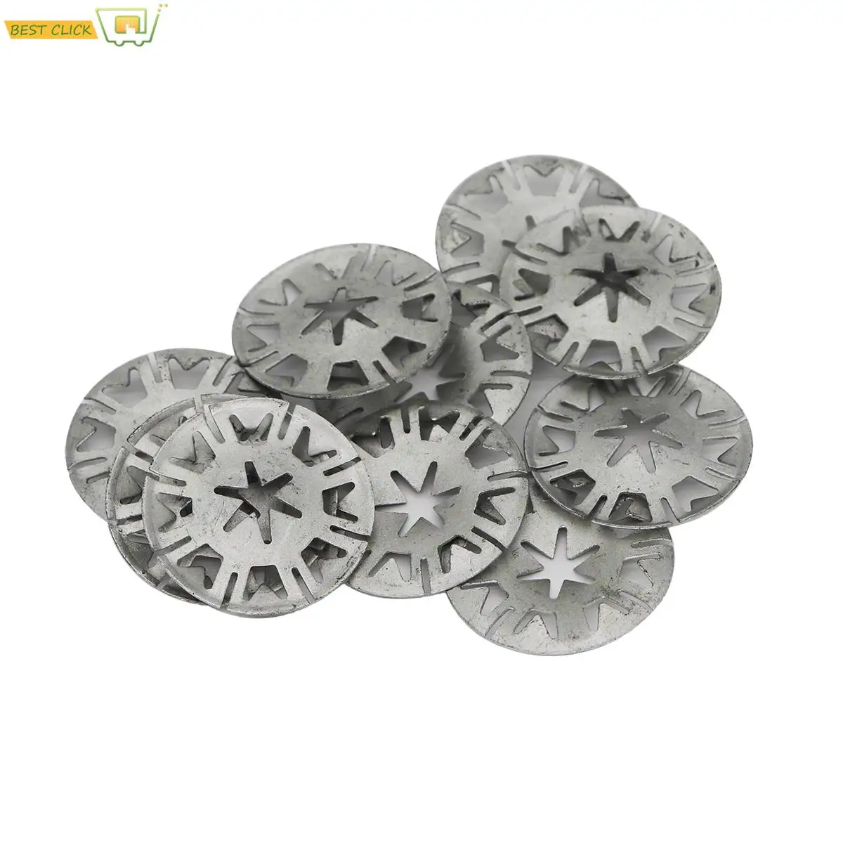 10pcs Dia 30mm Metal Washer Heat Shield Sound Insulation Clip Nut ...