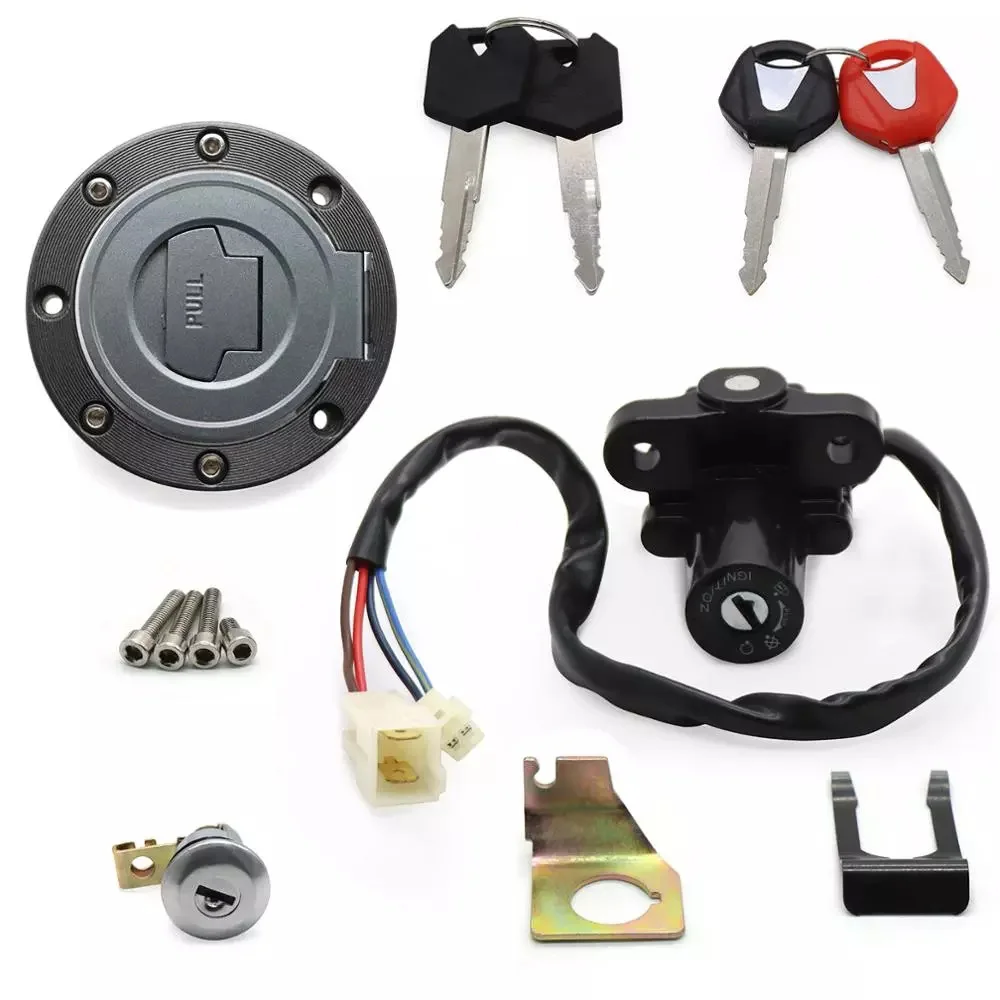 Ignition-Switch-Fuel-Gas-Cap-Seat-Lock-Key-Set-for-Yamaha-YZF-R1-2002 ...
