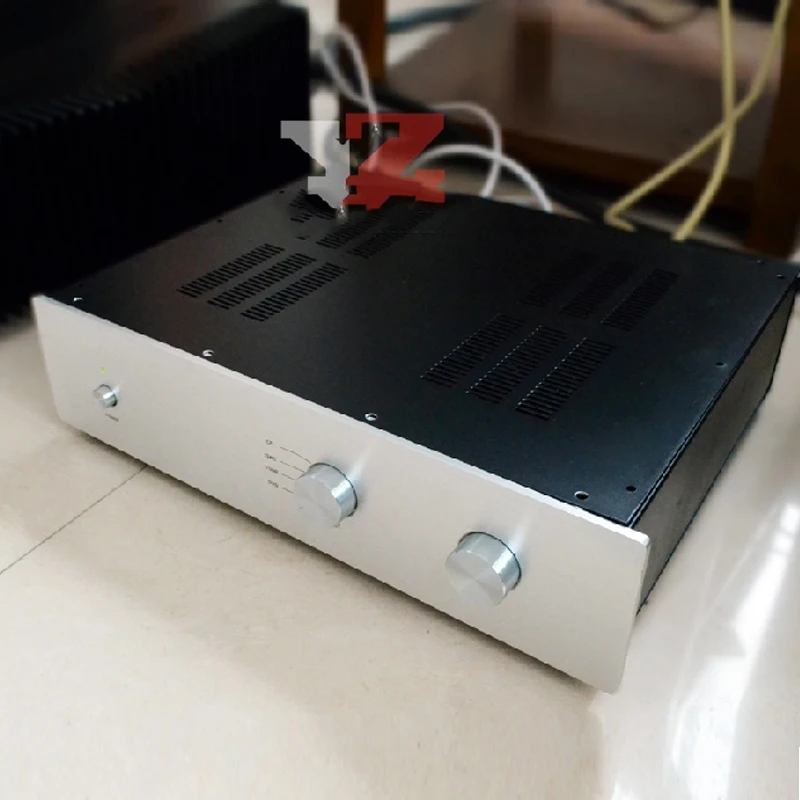 KYYSLB 430*350*100mm Audio Amplificador Chassis Enclosure Box Preamp ...