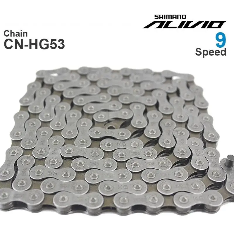 Original SHIMANO ALIVIO M3100 HG53- 9 114L Speed Bicycle Chains - Super ...