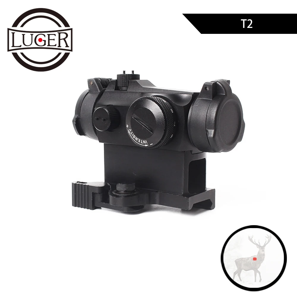 LUGER Tactical Red Dot Sight Scope Reflex Illuminated Sniper Red Green ...
