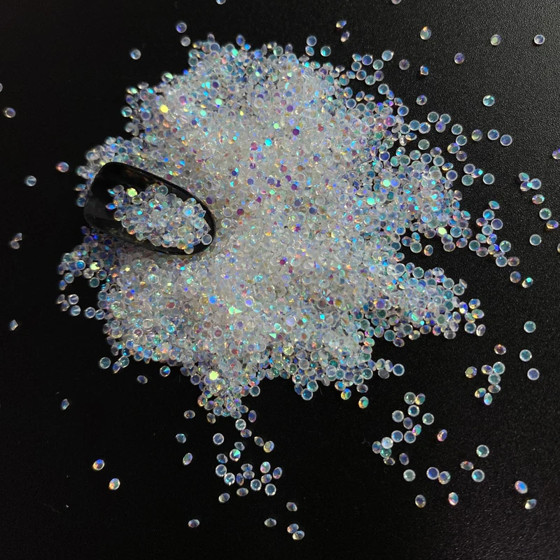 Unfoiled Mix Sizes 1440pcs Crystal&ab Chaton Nail Art Pointed ...