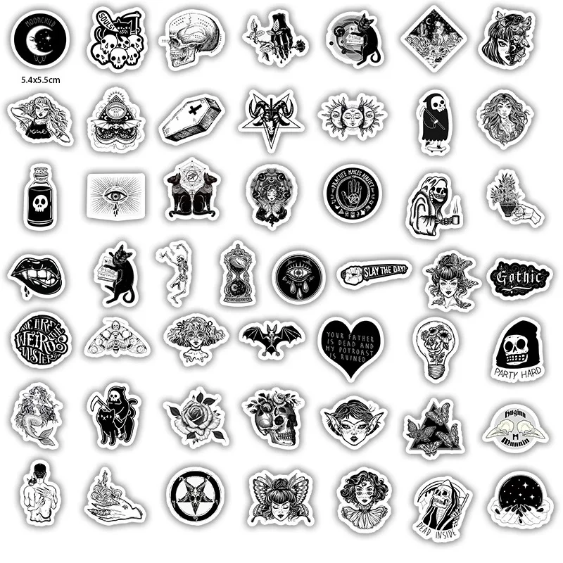 Gothic Stickers Paper Stickers Paper & Party Supplies etna.com.pe