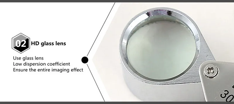 LUNETTE LOUPE,10X--Loupe Portable pliante en métal, loupe de poche pour bijoux, loupe pliante ...