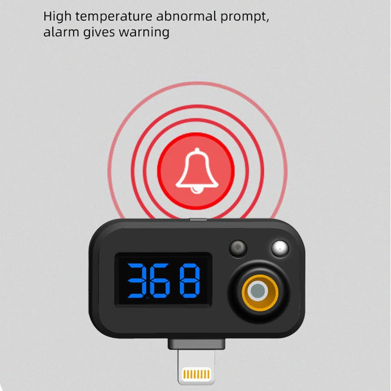 Portable mini Smart mobile phone thermometer USB digital display ...