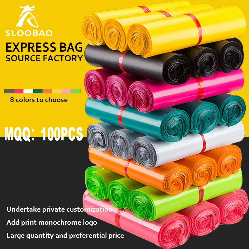 pe Courier bag custom logo thickened small medium large logistics ...