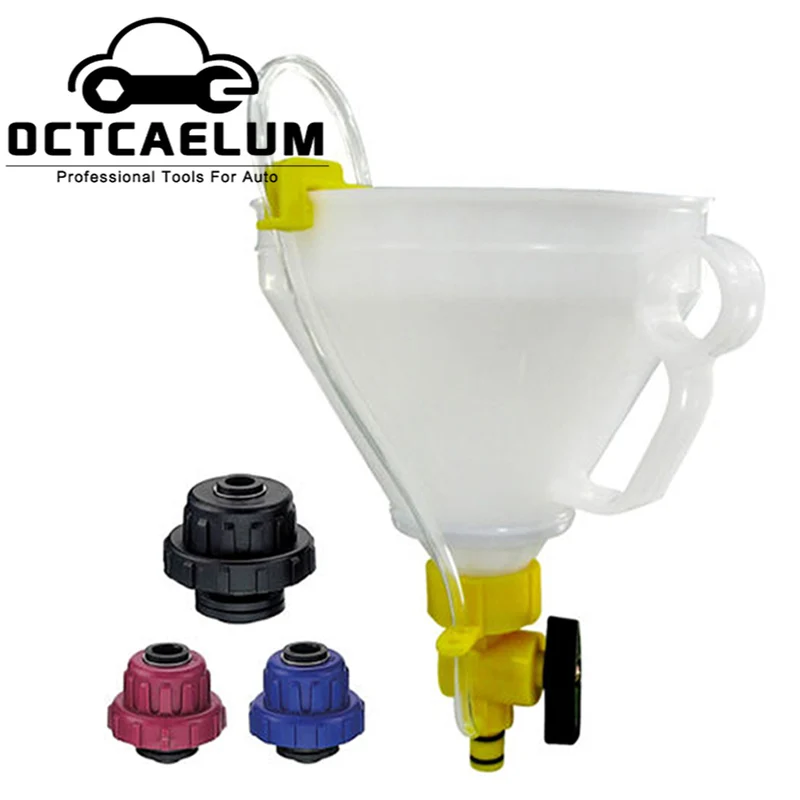 Car Engine Coolant Refilling Funnel Auto Cooling System Filling Garage ...