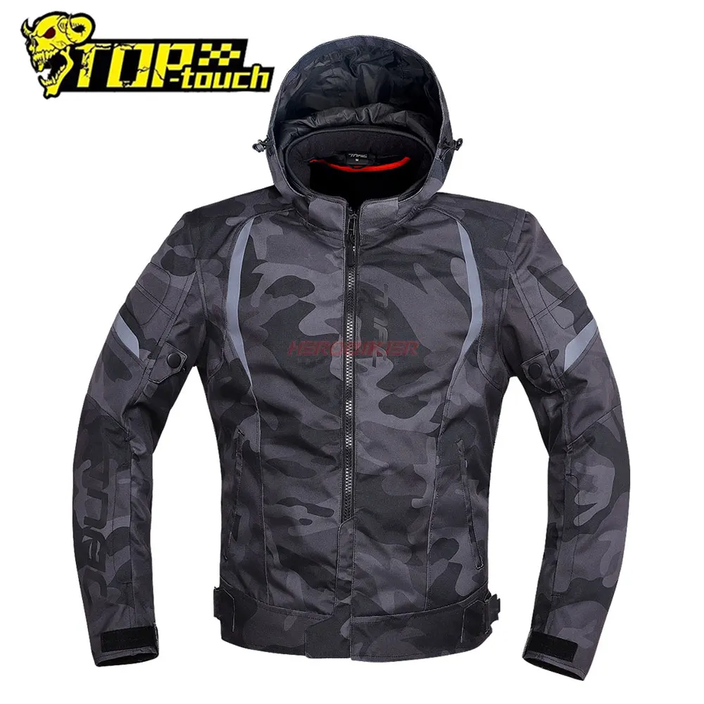 TNAC Men's Motorcycle Jacket Waterproof Motocross Off Road Reflective ...