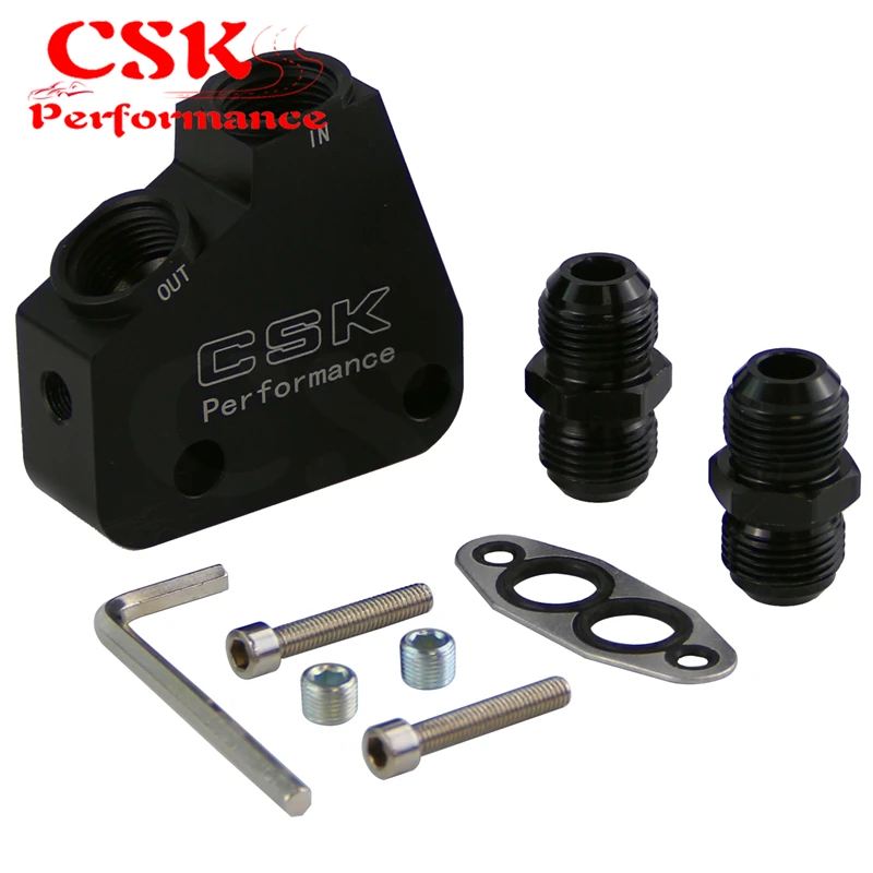 GM LSX OIL COOLER ADAPTER FIT BILLET LS1 LS2 LS3 LSX VE HSV VZ DRAG ...