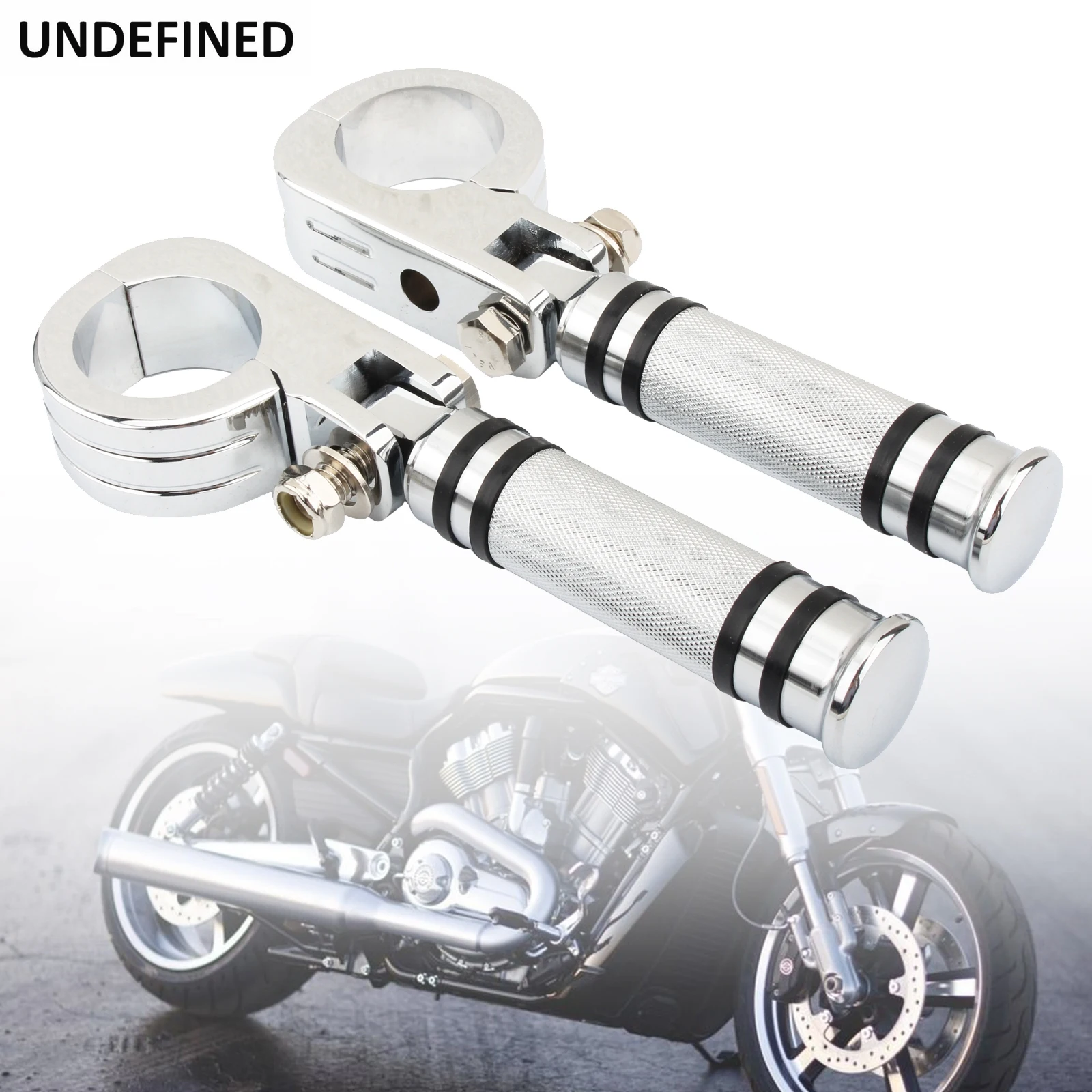 Motorcycle Pegs Aluminum 38mm Highway Engine Guard Bar Mount Clamps ...