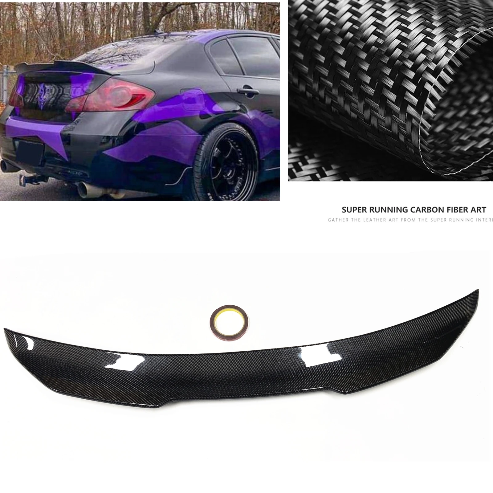 PSM-Style-Rear-Trunk-Lid-Spoiler-Wing-For-Infiniti-G37-4-Door-2007-2015 ...