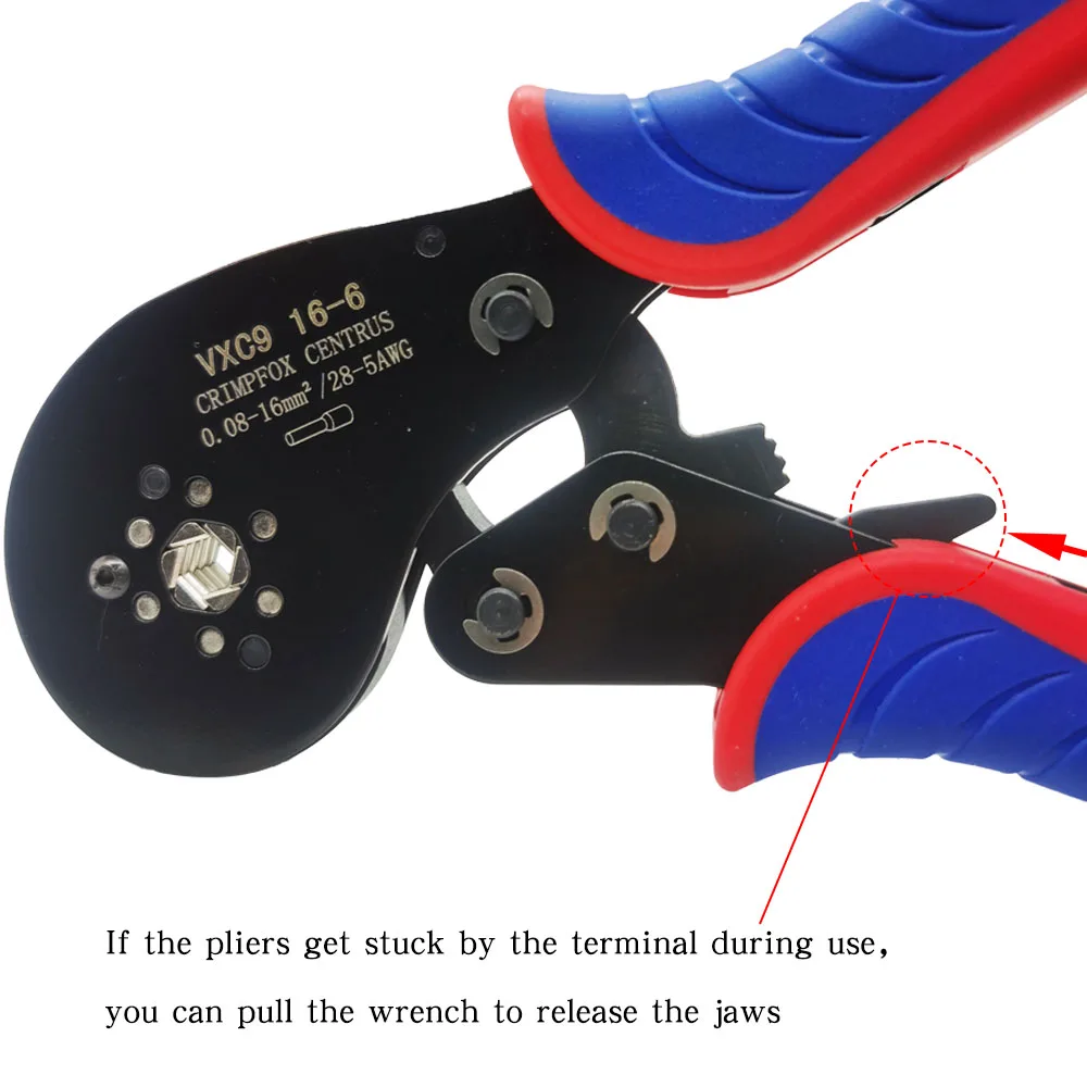 Pince outil,Pince à sertir virole professionnelle, 0.08 – 16 mm², Kit d'outils de sertissage ...