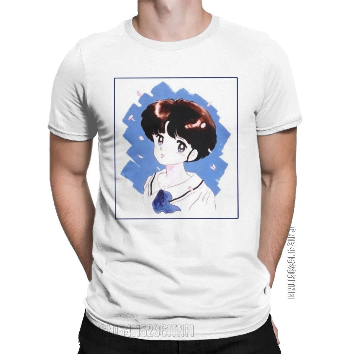 Akane tendo ranma 1/2 t camisa edição especial roupa de algodão lazer ...