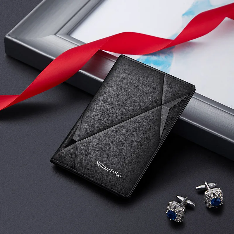 Men-s-Leather-Wallet-ultra-thin-vertical-card-holder-multi-function ...