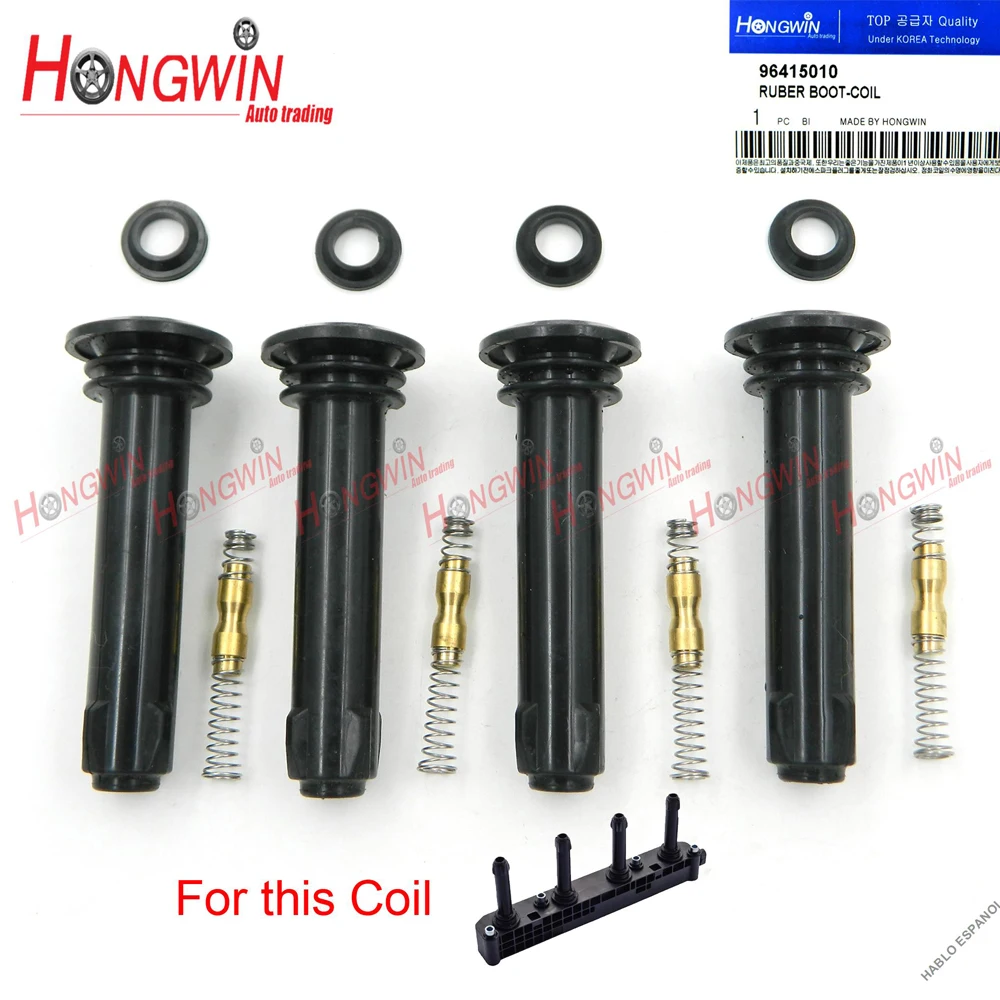 96415010-Ignition-Coil-Rubber-Boot-Kit-With-Spring-For-Chevrolet-Optra ...