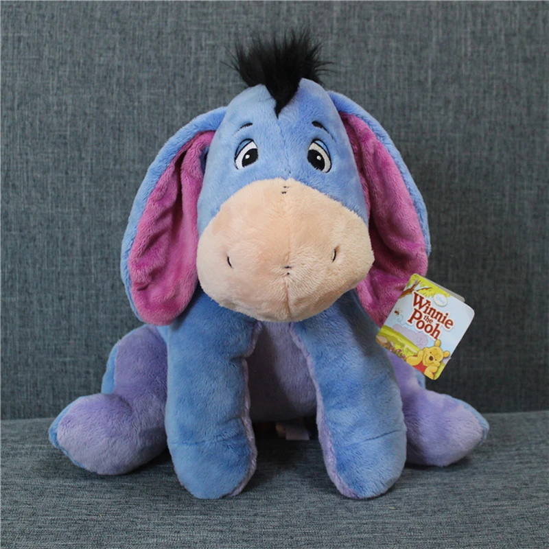 Winnie the Pooh Eeyore Stuffed Plush Toys Kawaii Blue Eeyore Plush ...