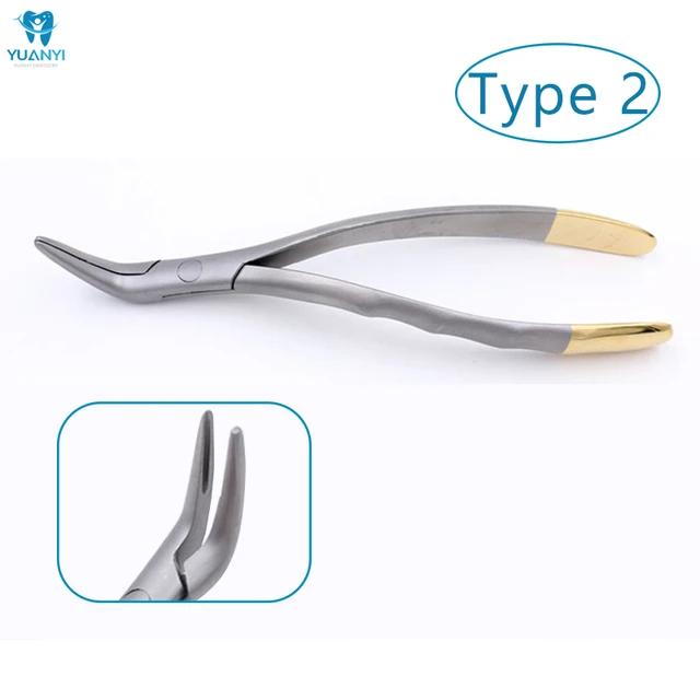 Root Invasive Tooth Pliers Instrument Curved Maxillary Mandibular Teeth ...