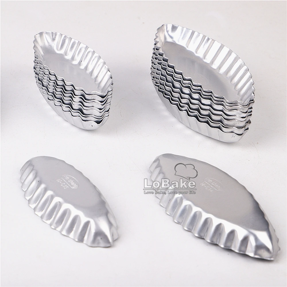 Molds For Baking Boat Tart Molder (Edge Design) Boat Shaped Pan .14 Aluminum Gauge High Quality ...