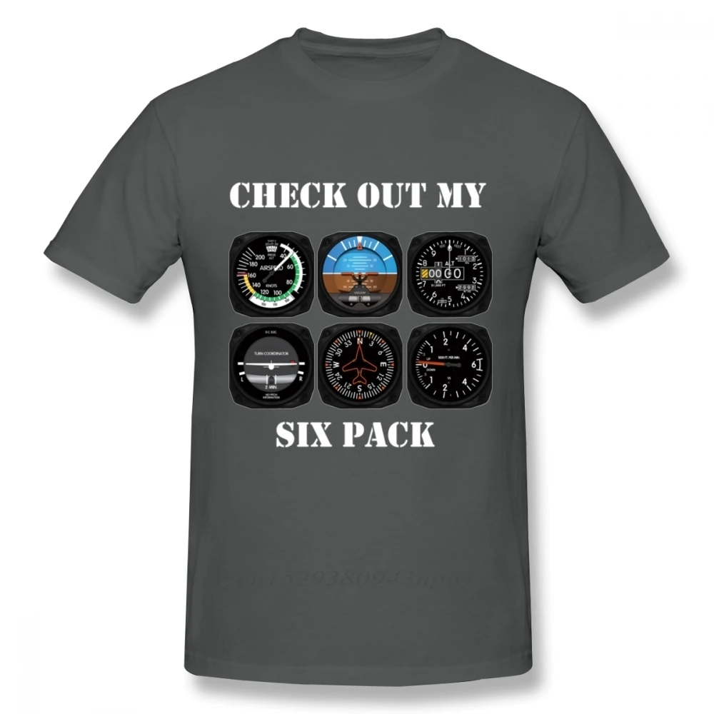 Awesome Aviation 6 Pack Instrument For Pilots T Shirt Graphic Print ...