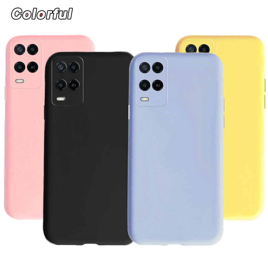For Oppo A54 A74 A94 Case OppoA54 Cute Candy Soft Silicone Back Cover ...