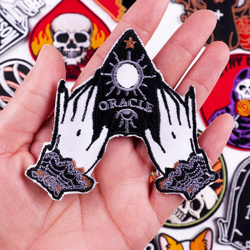 Punk Badge Embroidered Patches For Clothing Thermoadhesive Patches ...