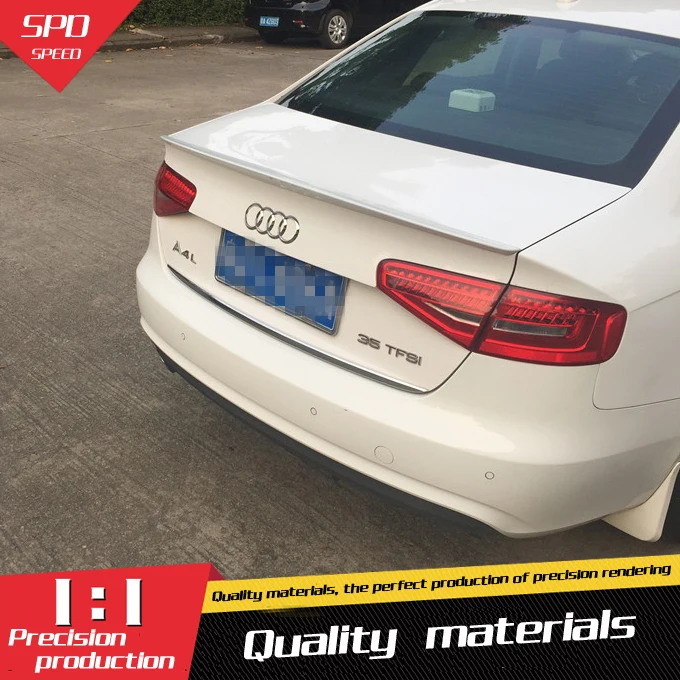 For Audi A4 Spoiler High Quality ABS Material Car Rear Wing Primer ...
