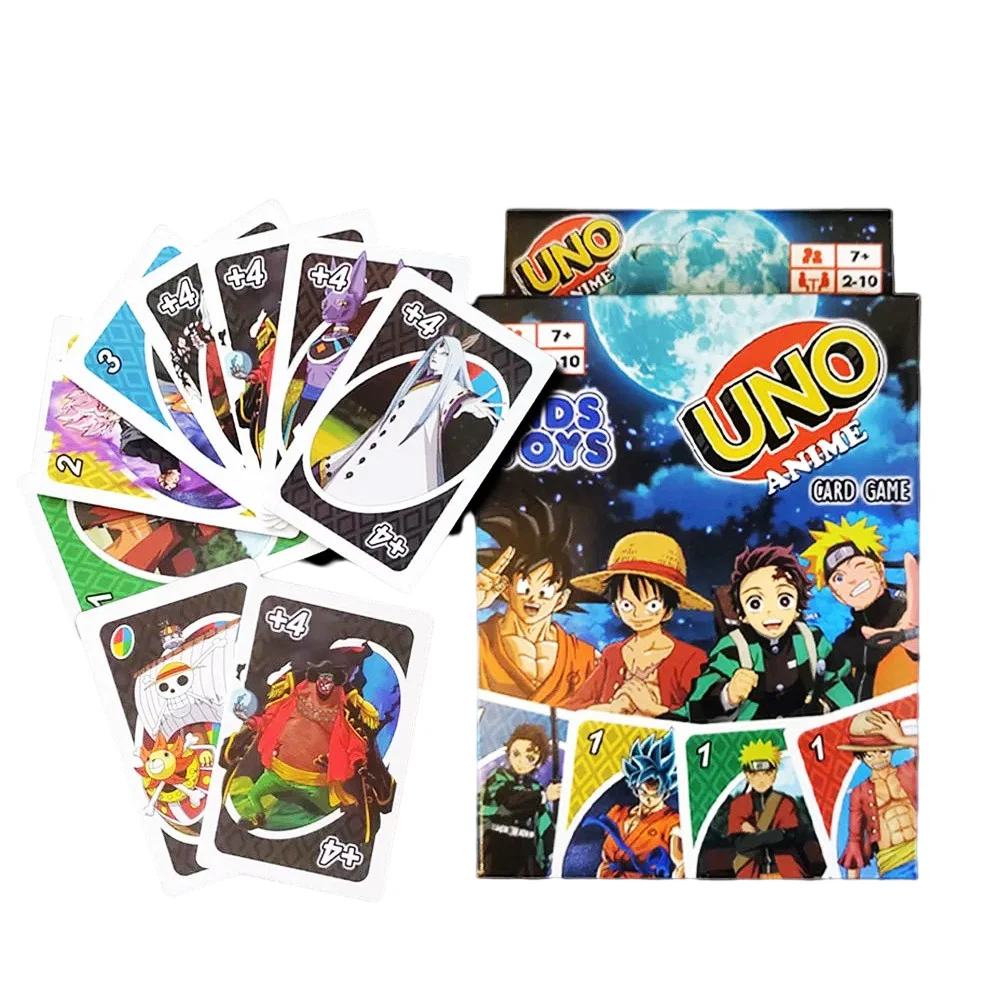 Anime UNO Card Pokémon Dragon Ball Naruto Game Family Entertainment ...
