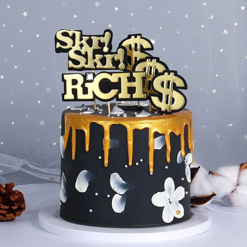 Black and Gold Cake Designs That Will Make Your Mouth Water - Click ...