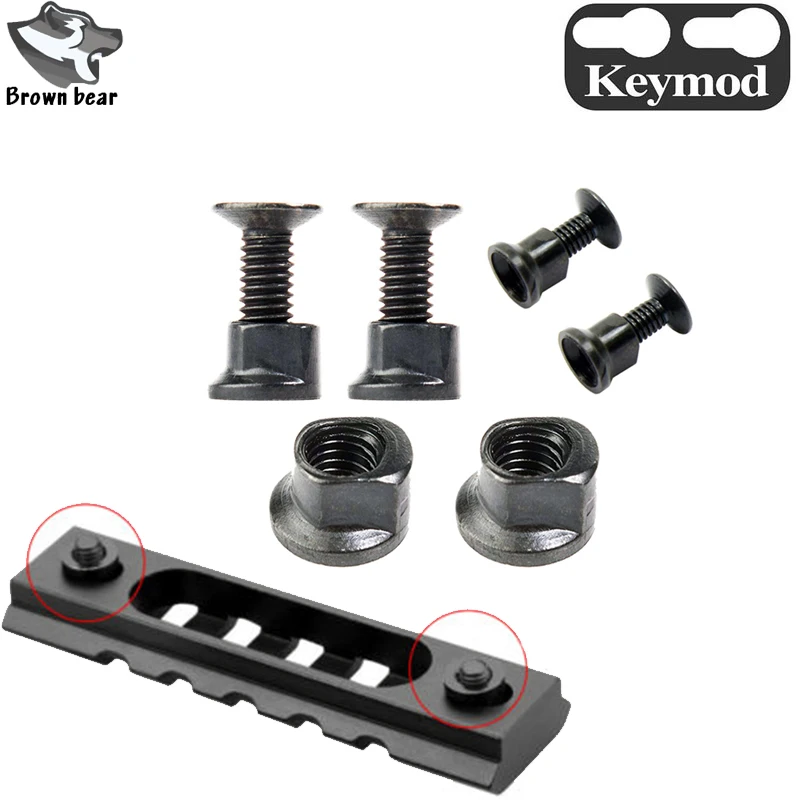 20 Sets Tactical Universal Replacement Set Keymod Rail Screws and Nuts ...