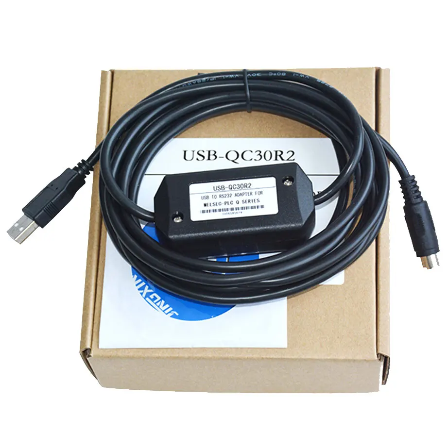 USB QC30R2 프로그래밍 케이블 Q 시리즈 PLC, 지원 WIN7|cable velcro|cable usb rs ...