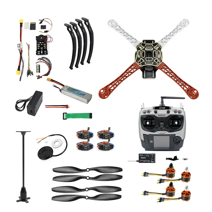 Full Set DIY Drone Model Kit 4 axle Aircraft Quadcopter HJ 450 Frame ...
