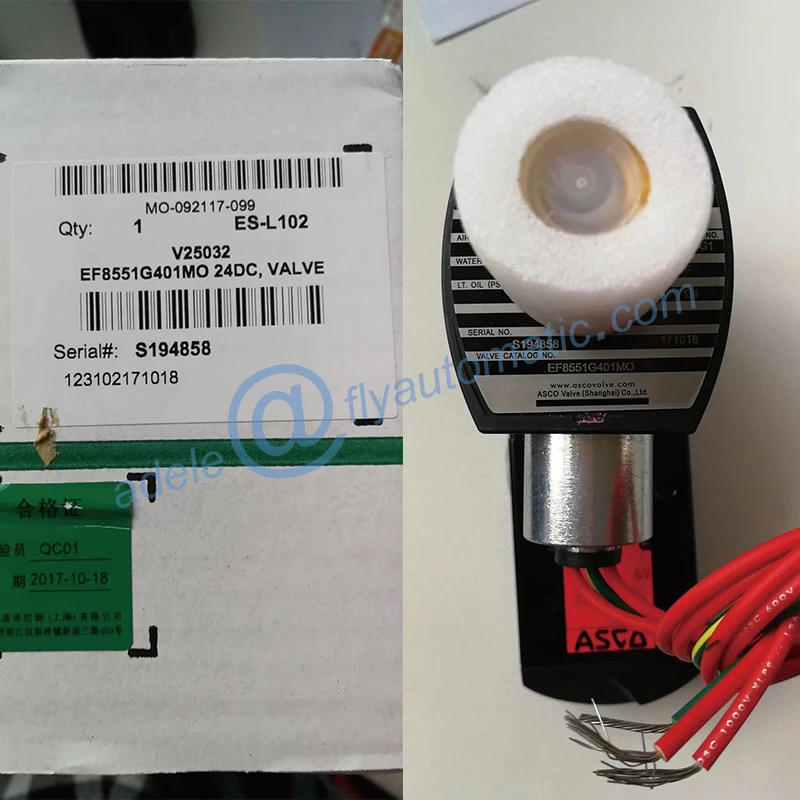 EF8551G401MO de ASCO a prueba de explosión de la válvula de solenoide ...