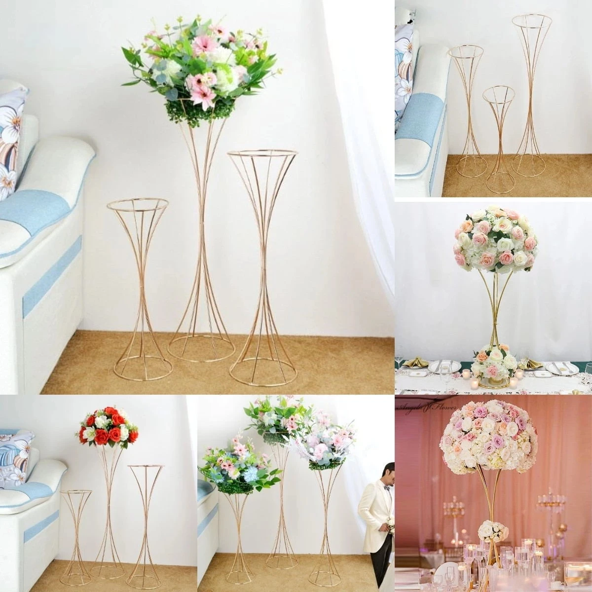 Wedding Centerpiece Table Decoration | Flower Stand Wedding Decoration ...