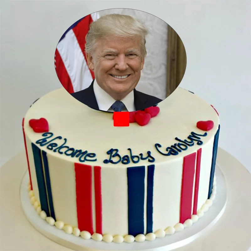 Donald Trump United States President Acrylic Cake Topper Funny Birthday ...