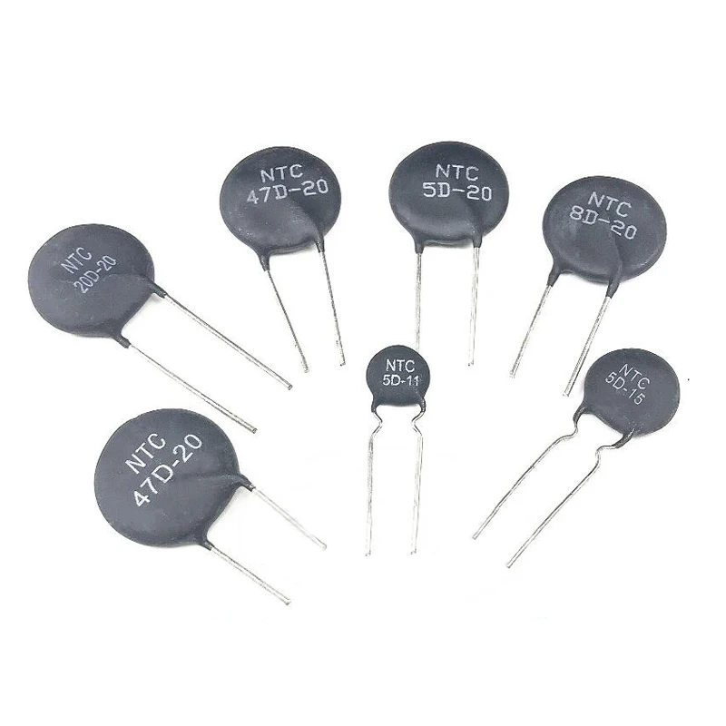 Resistencia térmica NTC 5D 11, 10D 9, 10D 11, 47D 15, 10D 20, 10D 13 ...