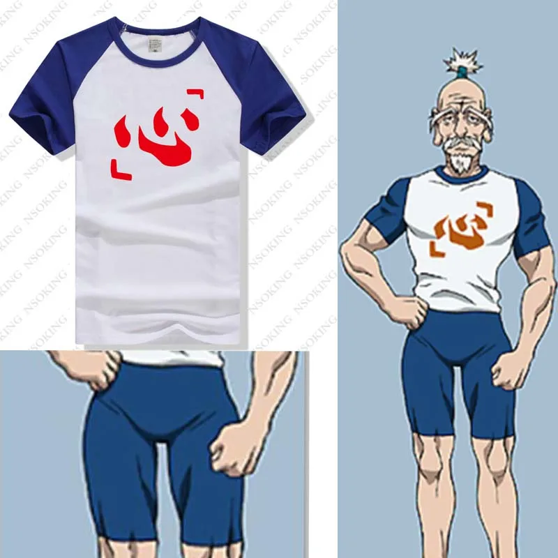 Das Mulheres dos homens T Shirt Novo Japão Anime Isaac Netero Cosplay ...