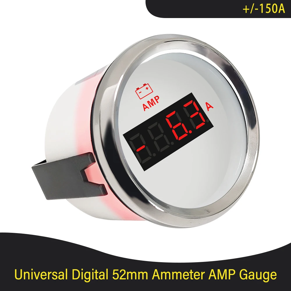 52mm LCD Digital Ammeter AMP Gauge Ampere Meter +/ 80A/+/ 150A with ...