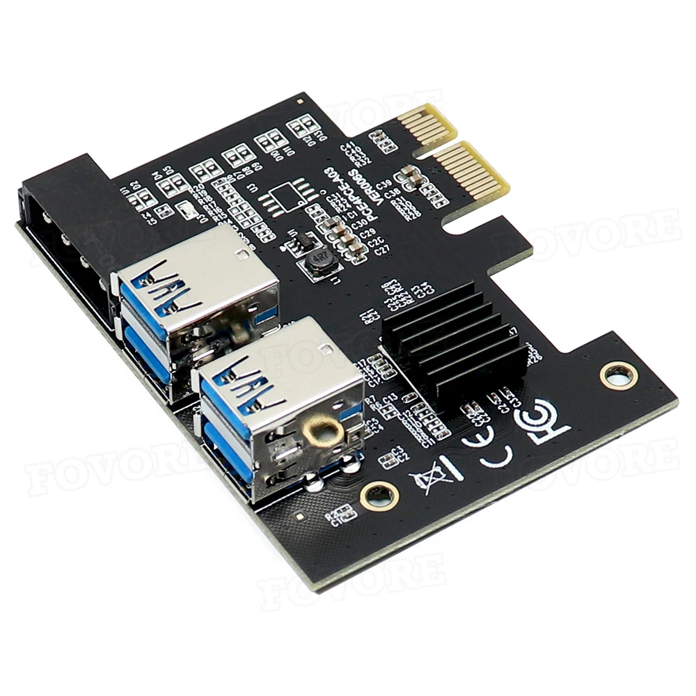 Multiplicateur PCIE Express USB3.0, 1 à 4 ports, carte graphique PCIE ...