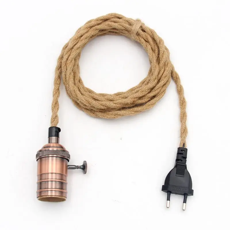 2m-3m-AC-Power-Cords-Hemp-Jute-Rope-Cable-With-EU-Plug-E26-E27-Screw ...