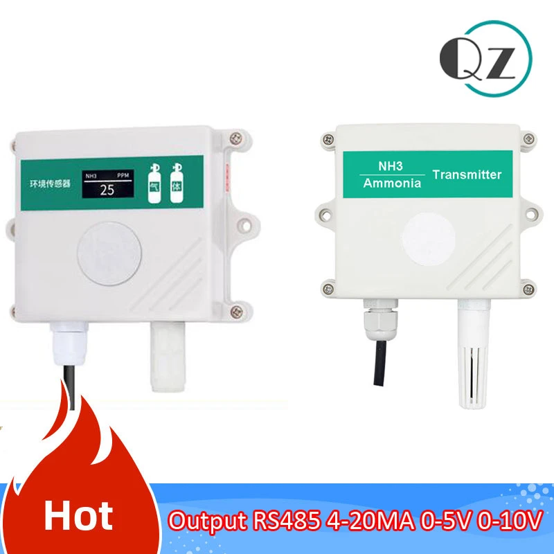 Ammonia Sensor NH3 Transmitter 500ppm Ammonia Concentration Gas ...